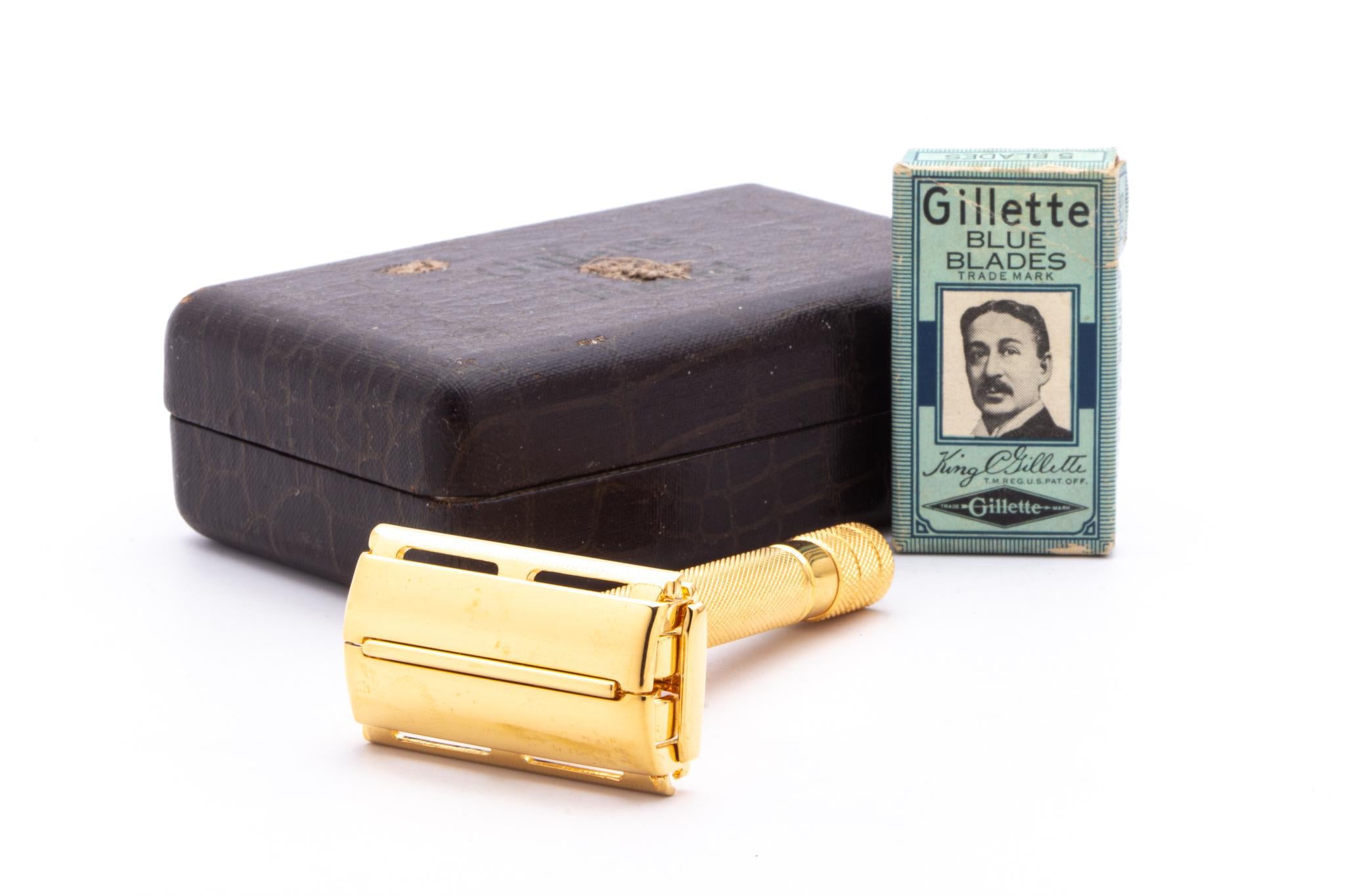1940's Gillette Milord Double Edge Safety Razor Set with Blades | Orig ...