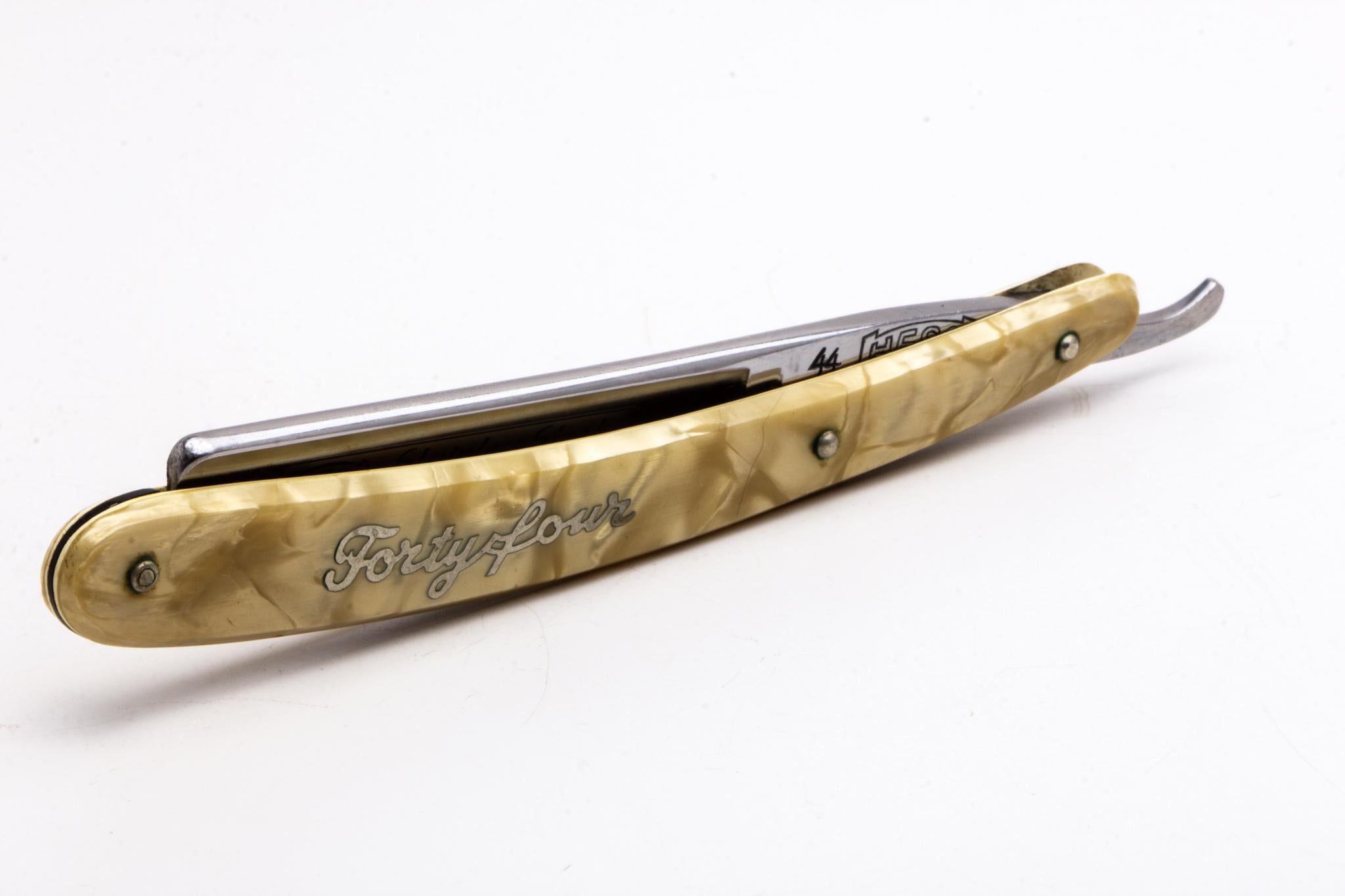 11/16" Hess #44 Vintage Restored Stainless Steel Straight Razor | Germ ...