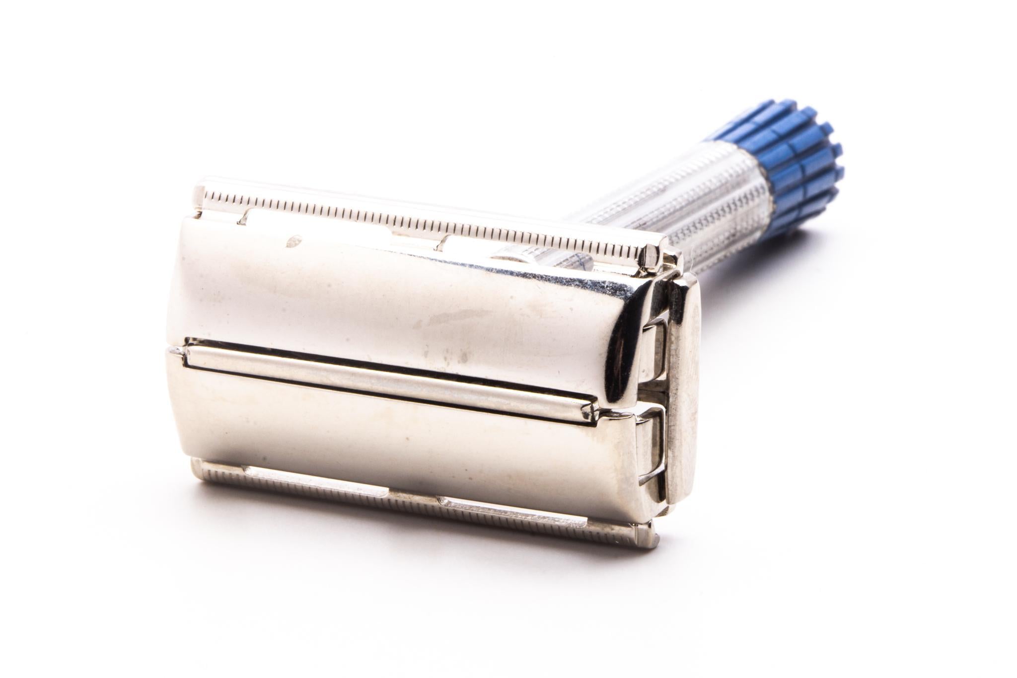 1959 D2 Gillette Blue Tip LIGHT Super Speed Safety Razor | Original Co ...