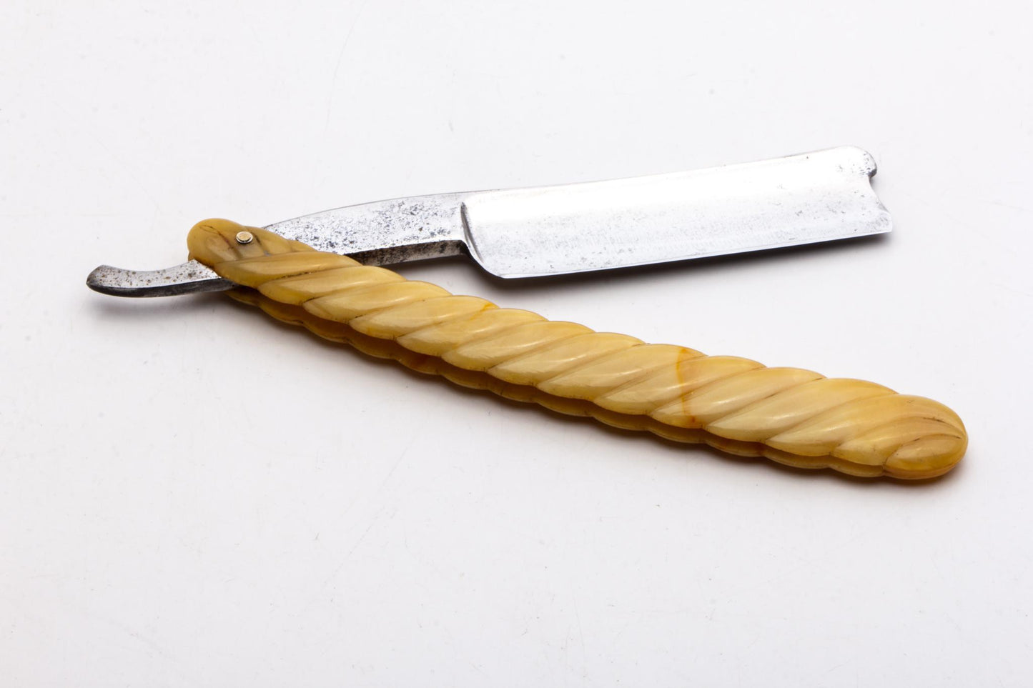 5/8" Unmarked Vintage Restored Straight Razor with Original Celluloid ...