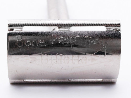 1956 B4 Gillette Ball End Tech 3 Piece Double Edge Safety Razor – Razor ...