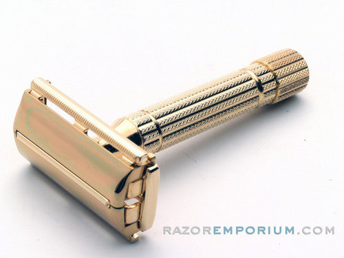 1956 B2 Gillette Diplomat Safety Razor w/ Original Leather Case & Blad ...