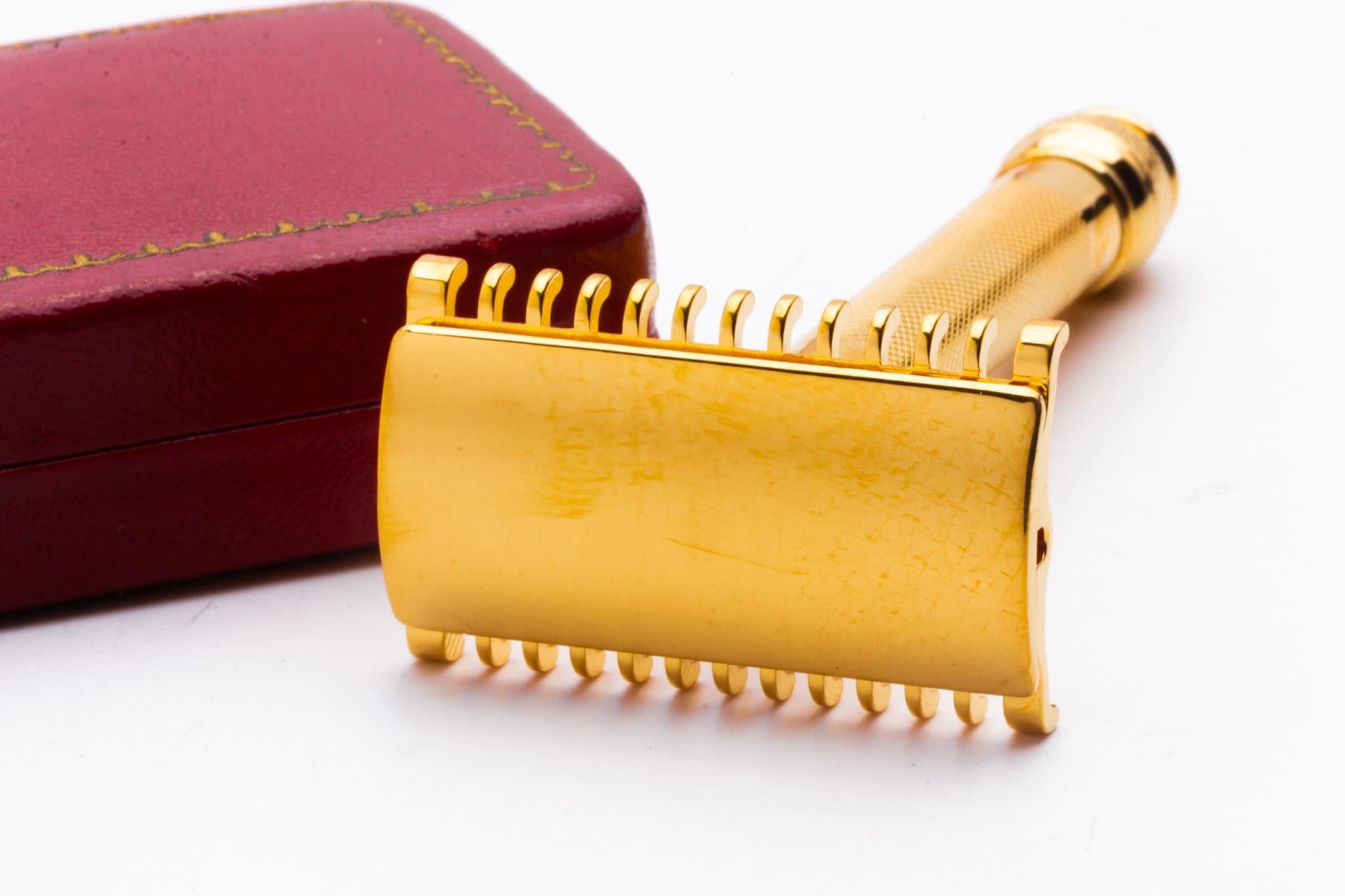 1930's Gillette NEW Ball End Long Comb Double Edge Safety Razor Set ...