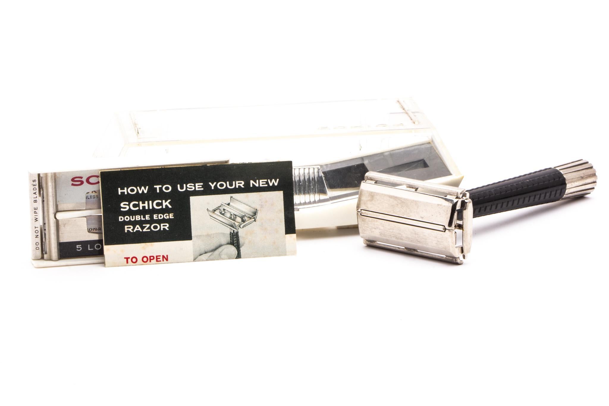 1960s Schick Krona TTO Double Edge Razor Set | Original Condition ...
