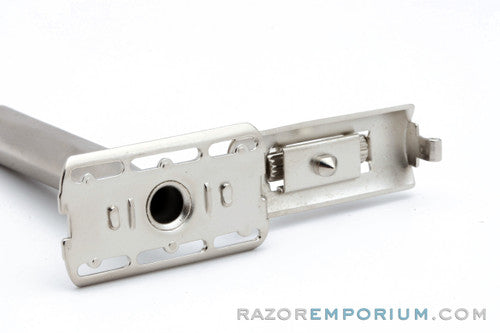 1930s King Oscillator Safety Razor | Factory Nickel Revamp – Razor Emporium
