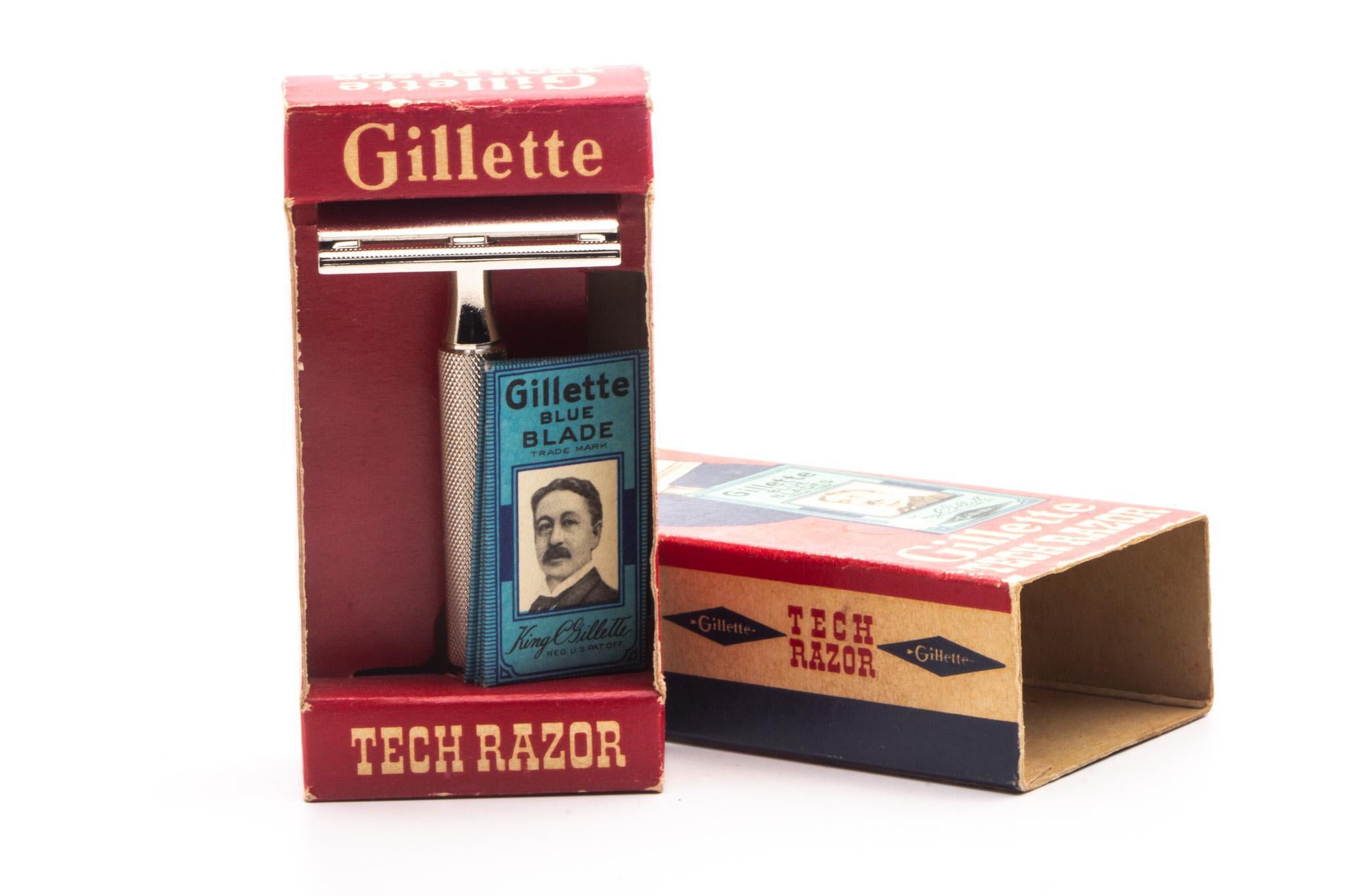 1955 A1 Gillette Ball End Tech Double Edge Safety Razor | Original Con ...