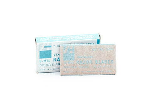 TOMAC Blue Steel Razor Blades - Made in USA – Razor Emporium