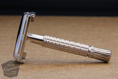 Gillette 1960 Flair Tip Super Speed Safety Razor F2 * Nickel REVAMPED ...