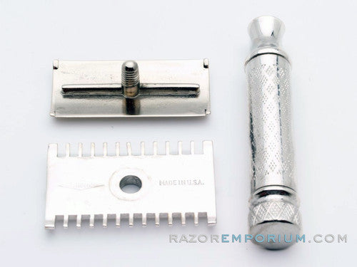 1930's Gillette De Luxe New Improved Norfolk Tuckaway DE Safety Razor ...