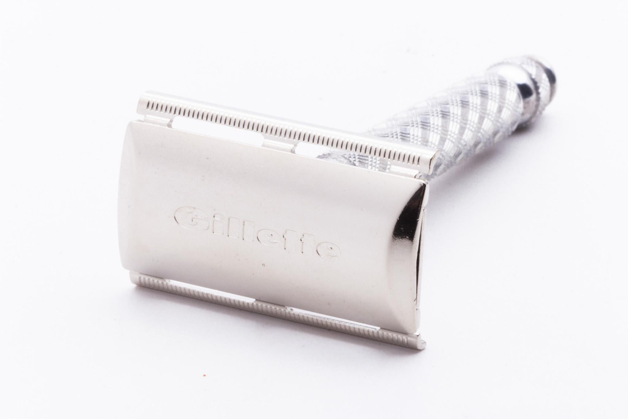 1973 T1 Gillette Ball End Tech Spiral Handle DE Safety Razor | Origina ...