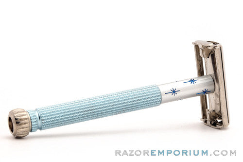 1966 Gillette Blue Star Lady Gillette DE Safety Razor L1 - Good – Razor ...