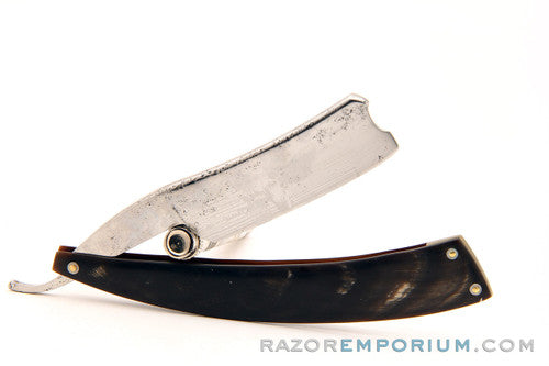 6/8" Wade & Butcher Straight Razor | Black Horn Scales Sheffield, Engl ...