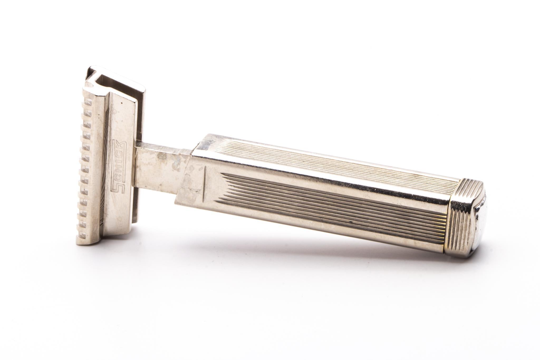 1927 Schick Type B2 Open Comb Repeating Injector Razor | Factory Nicke ...