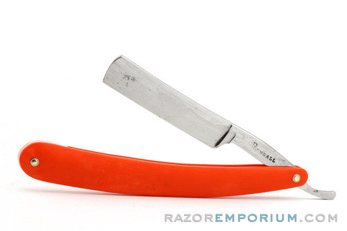 5/8" Bengall Shave Ready Straight Razor Custom G10 Orange Scales ...
