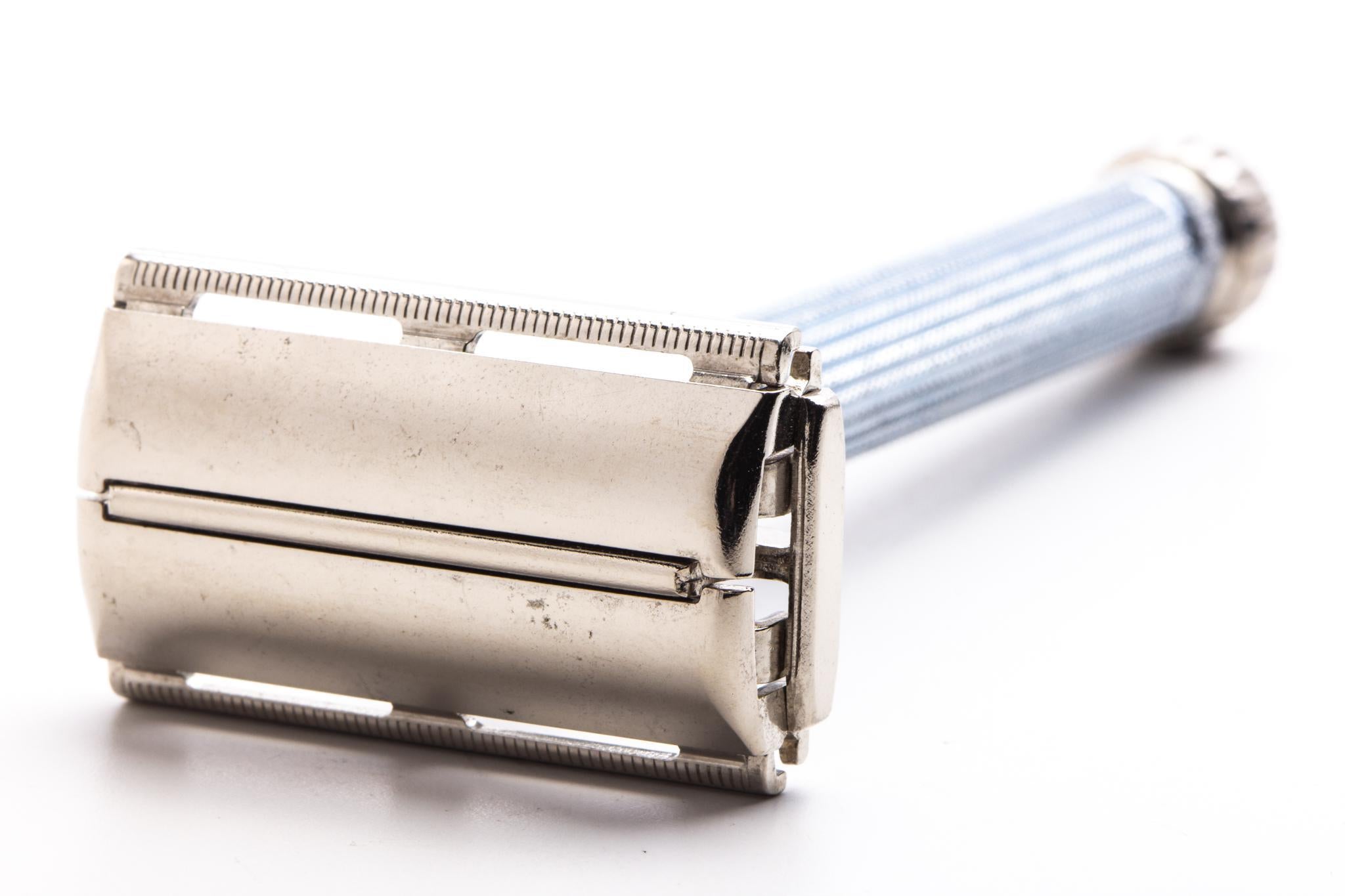 1962 H4 Gillette Blue Star Lady Gillette Double Edge Safety Razor | Or ...