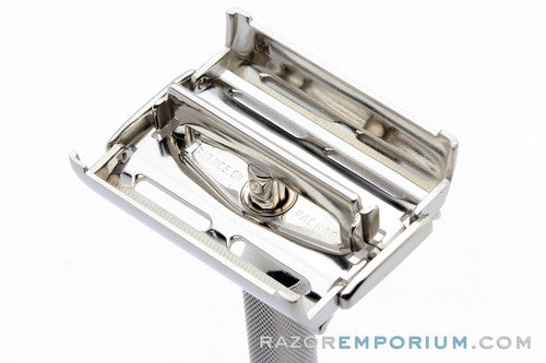 1946 Gillette Ranger Tech TTO DE Razor Factory Nickel Revamp – Razor ...