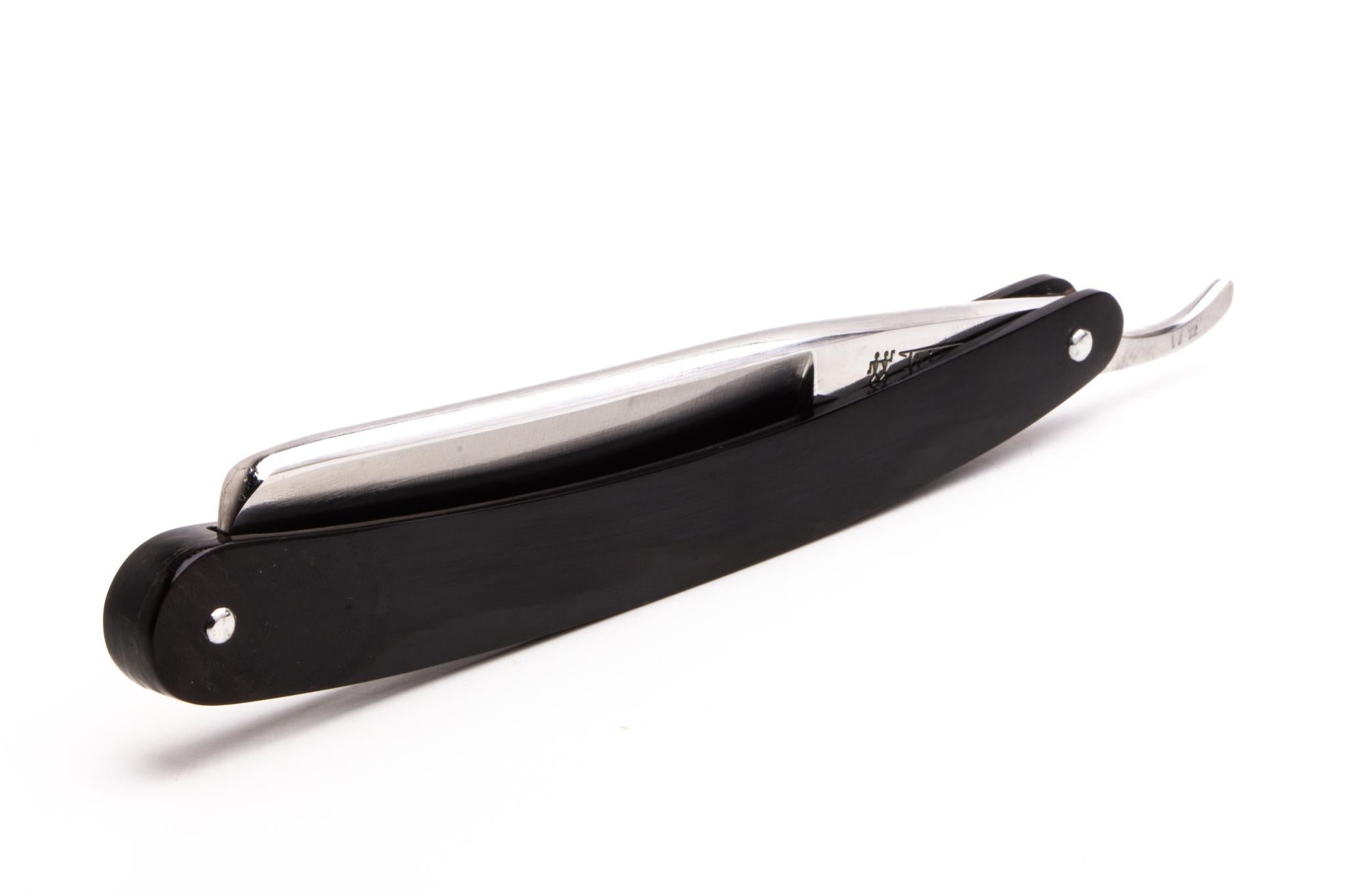 6/8" J.A Henckles Friodur Inox Stainless Steel Straight Razor | Black ...
