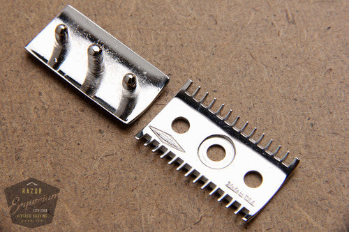 Gillette 1920 Old Type Cap & Guard * Rhodium REVAMPED – Razor Emporium