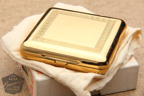 Gillette 1920's New Improved Gold Tuckaway Style Travel DE Safety Razo ...