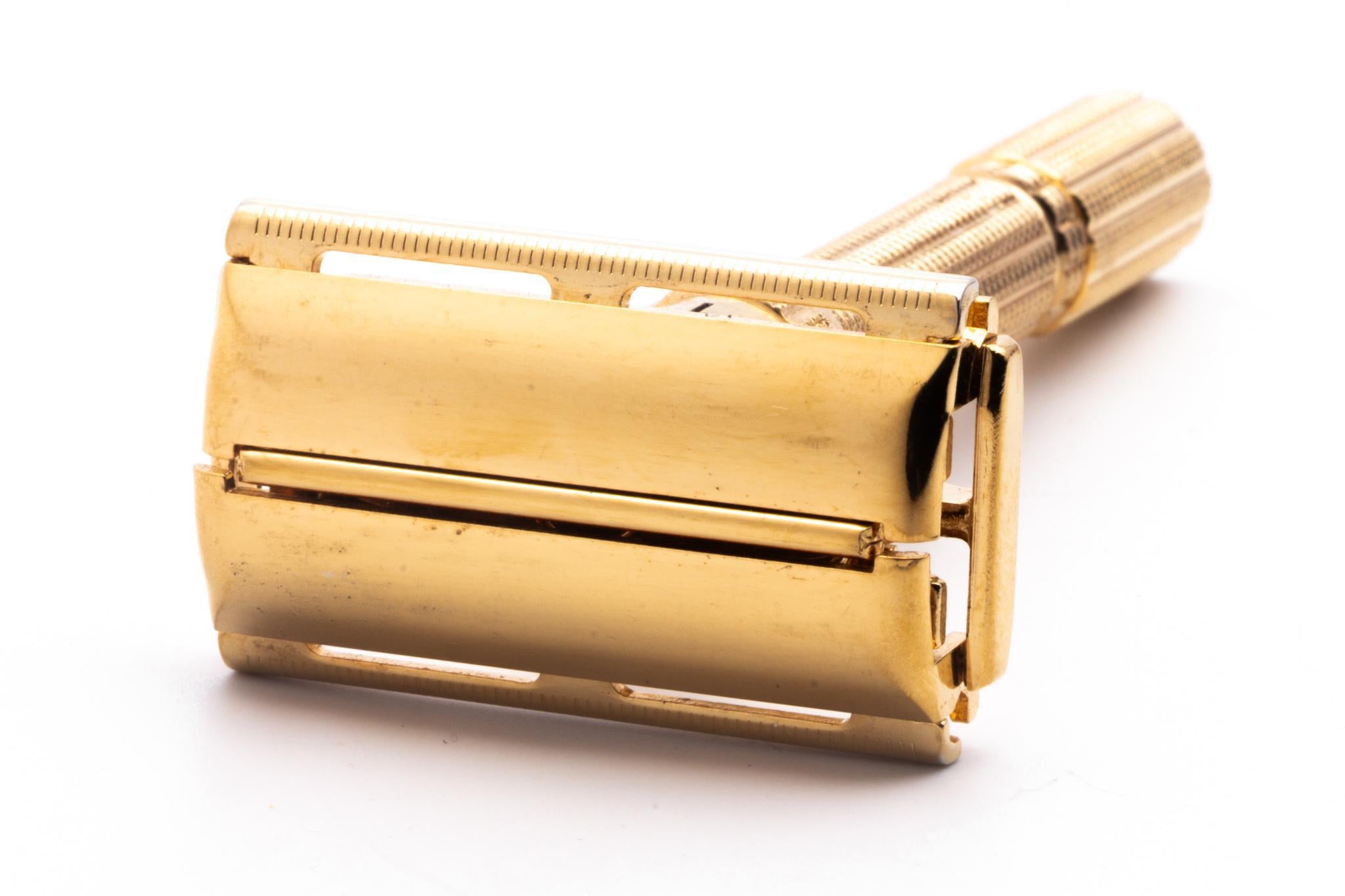 1961 G4 Gillette Gold Slim Adjustable Double Edge Safety Razor | Origi ...