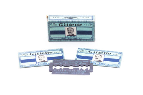 NOS - Gillette Azul - Industria Argentina – Razor Emporium
