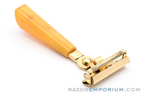 1940s Schick Gold SE Injector Bakelite Handle Set – Razor Emporium
