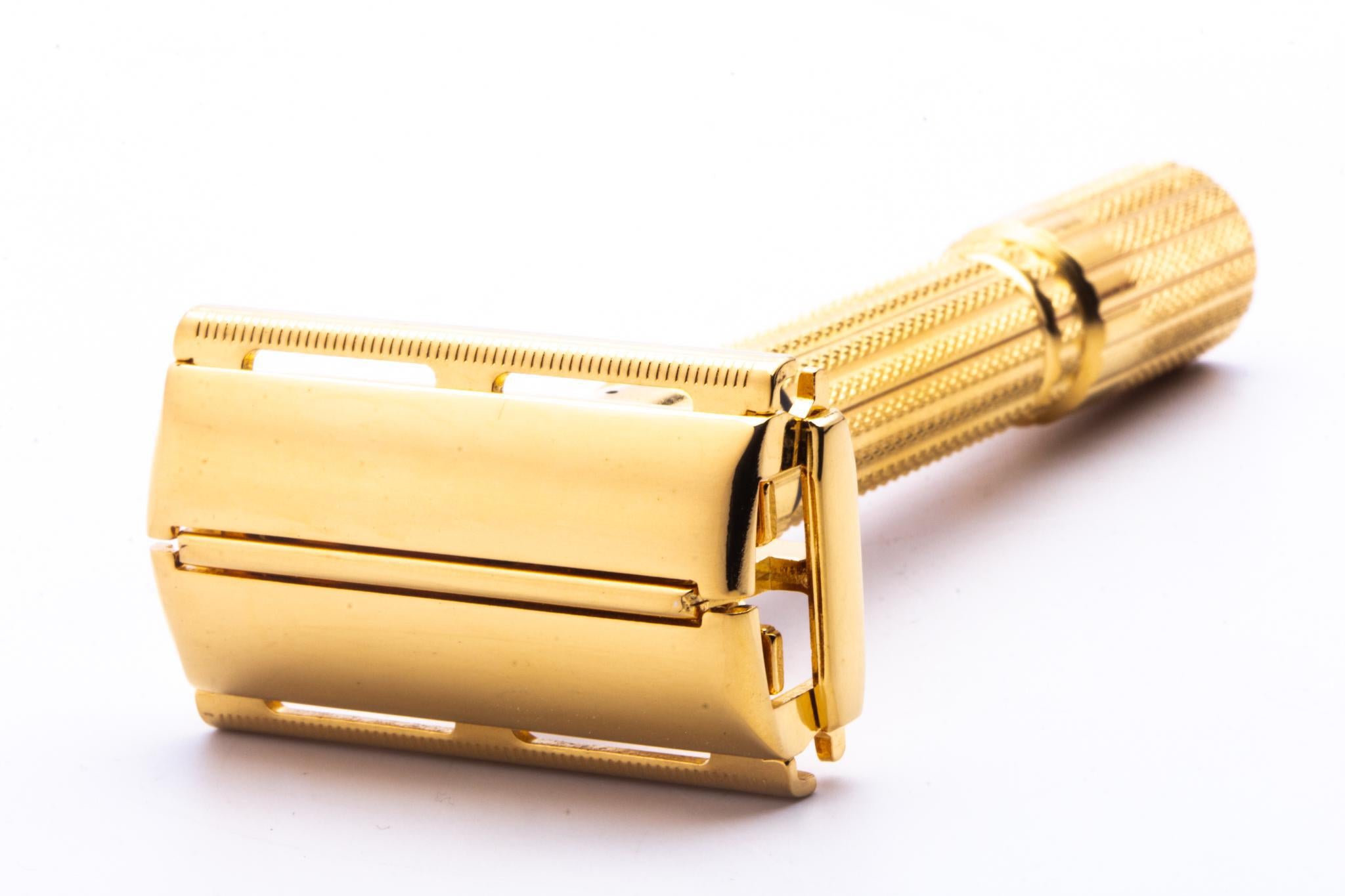 1959 E1 Gillette $1.95 Fatboy Double Edge Safety Razor | 24K Gold Reva ...