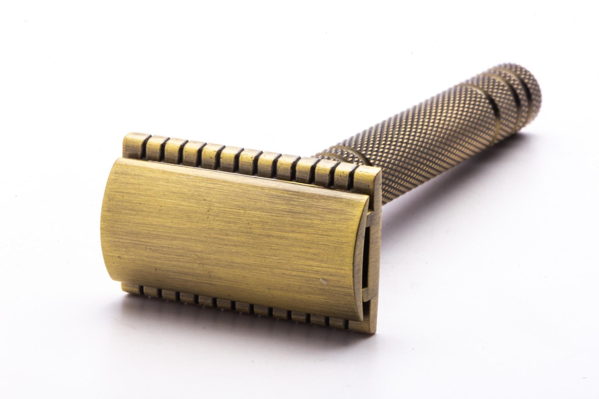 Unbranded Brass Double Edge Safety Razor | Original Condition – Razor ...