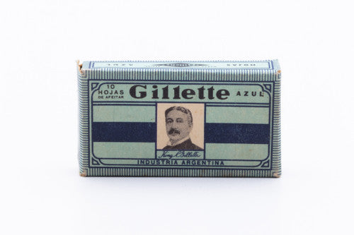 NOS - Gillette Azul - Industria Argentina – Razor Emporium