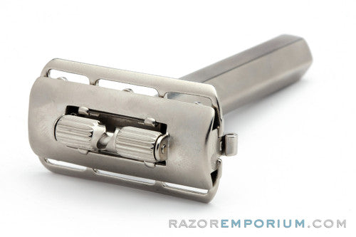 1930s King Oscillator Safety Razor | Factory Nickel Revamp – Razor Emporium