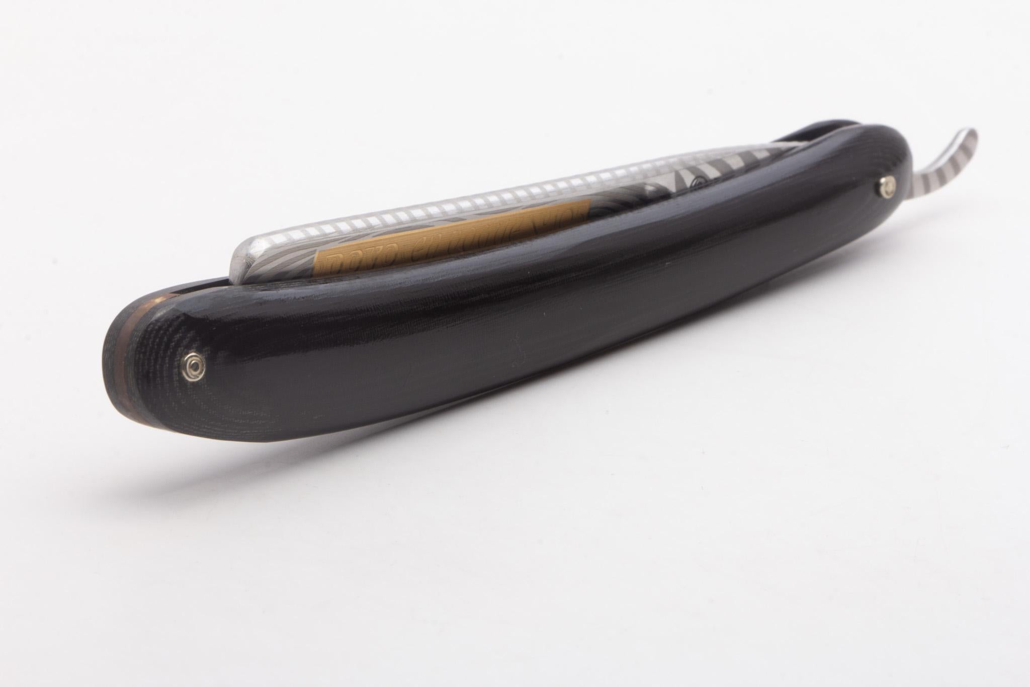 DOVO | 5/8 En Vogue Inox Micarta Black Straight Razor – Razor Emporium