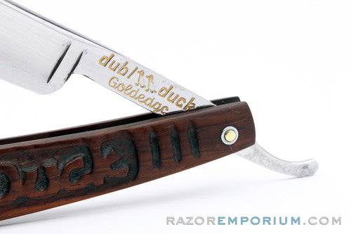 5/8" Dubl Duck Goldedge with hand carved scales – Razor Emporium