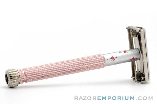 1965 Gillette K4 Pink Star Lady Gillette Double Edge Safety Razor ...