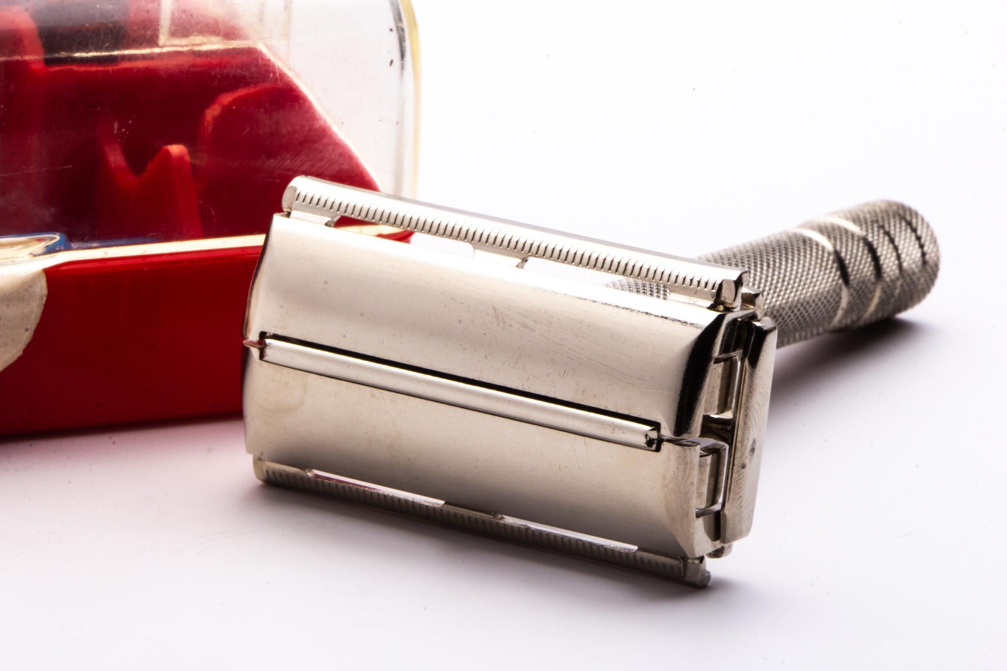 1950 V3 Gillette Super Speed Double Edge Safety Razor Set | Original C ...