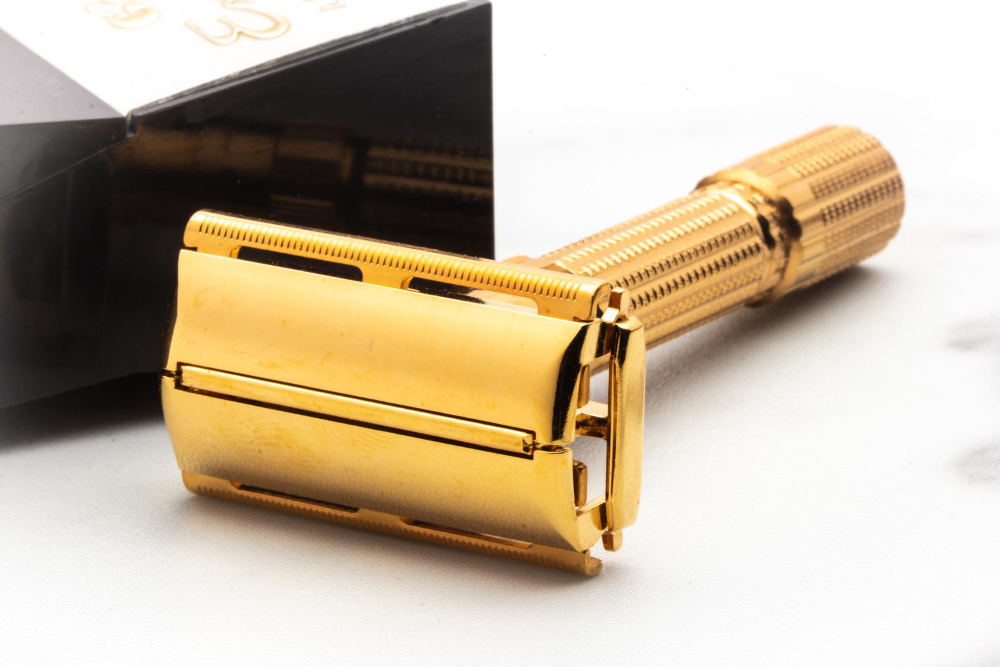 1958 D3 Gillette Executive Fatboy Adjustable Safety Razor Set | Origin ...