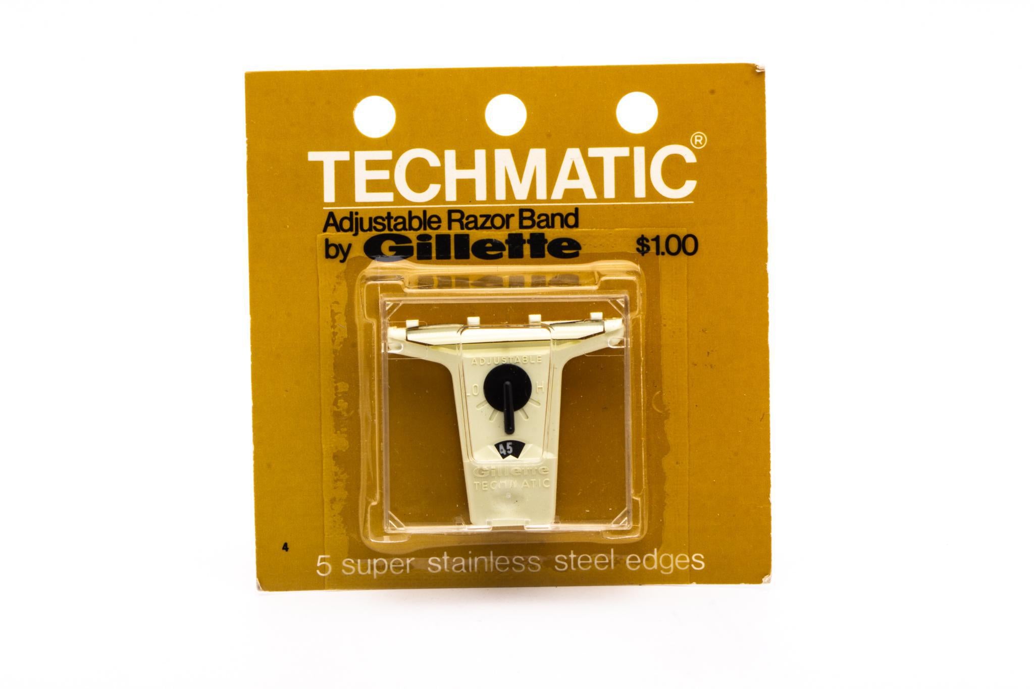 New Old Stock | Gillette Techmatic Adjustable Band With 5 Edges – Razor ...