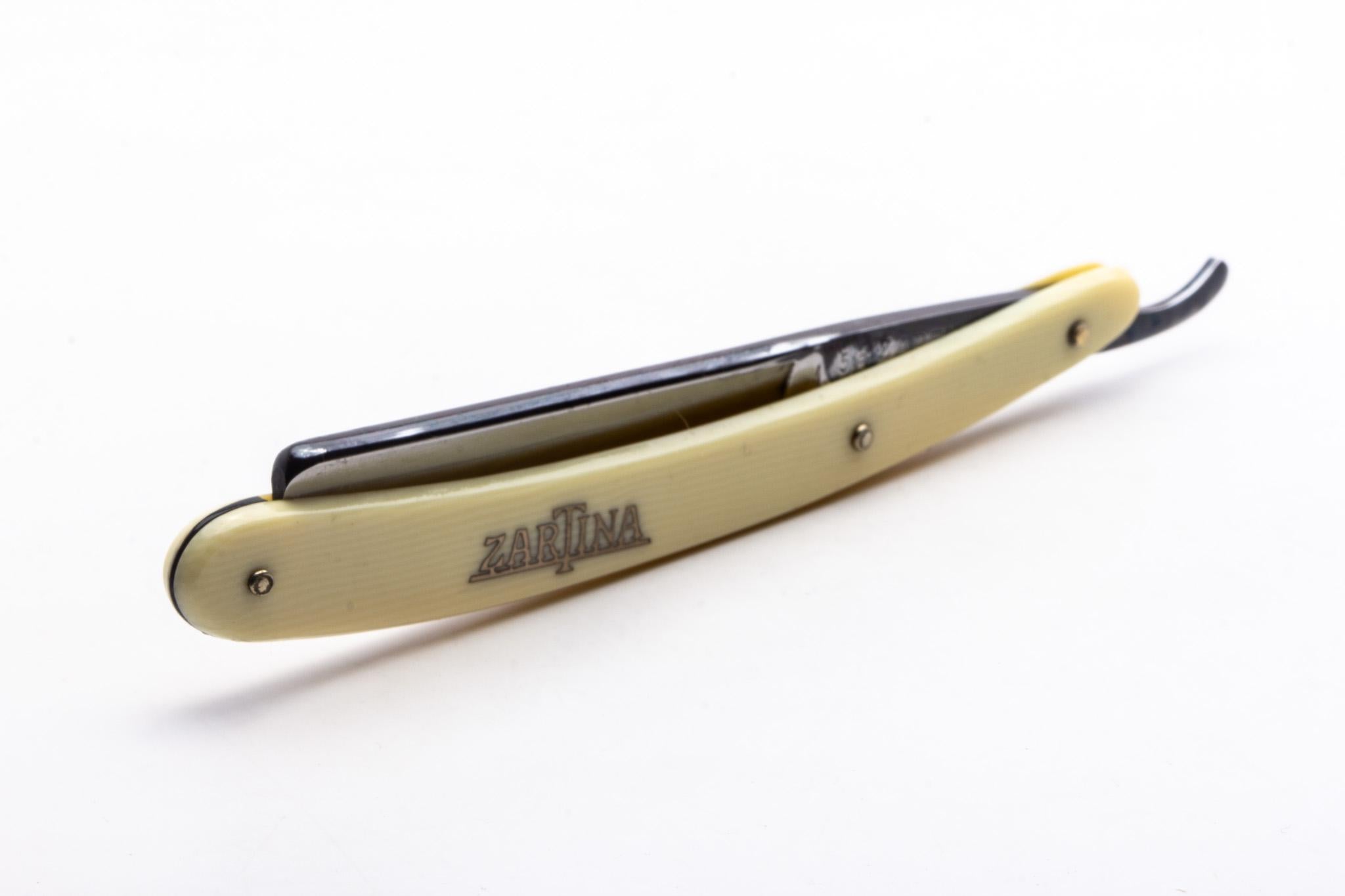 5/8" Vintage Restored Zartina Cutlery Works Blue Steel Straight Razor ...