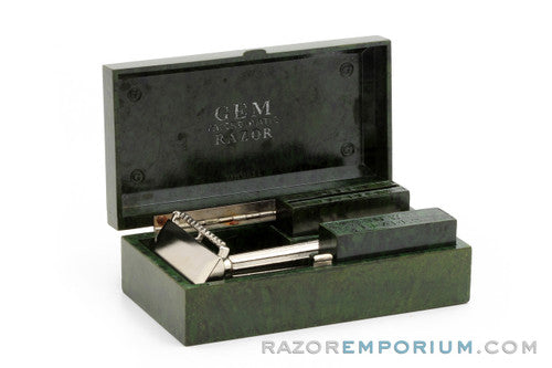 1930s Gem Micromatic Razor Single Edge in Bakelite Case – Razor Emporium