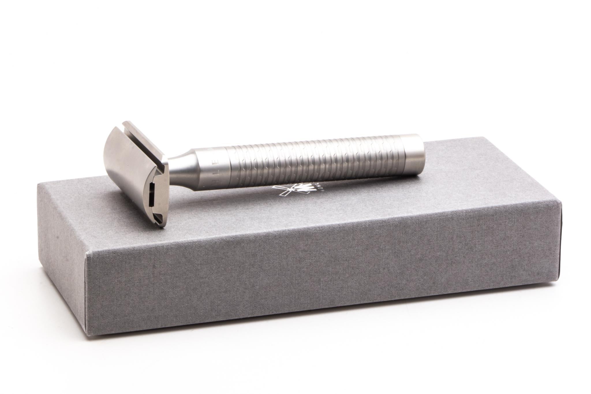 MÜHLE | Rocca Pure Matte Stainless Steel Safety Razor – Razor Emporium