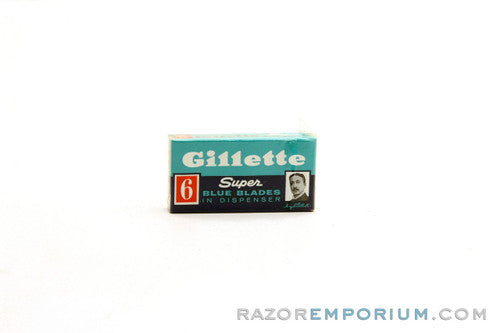 Gillette Super Blue Double Edge (6) - Razor Blade Dispenser – Razor ...