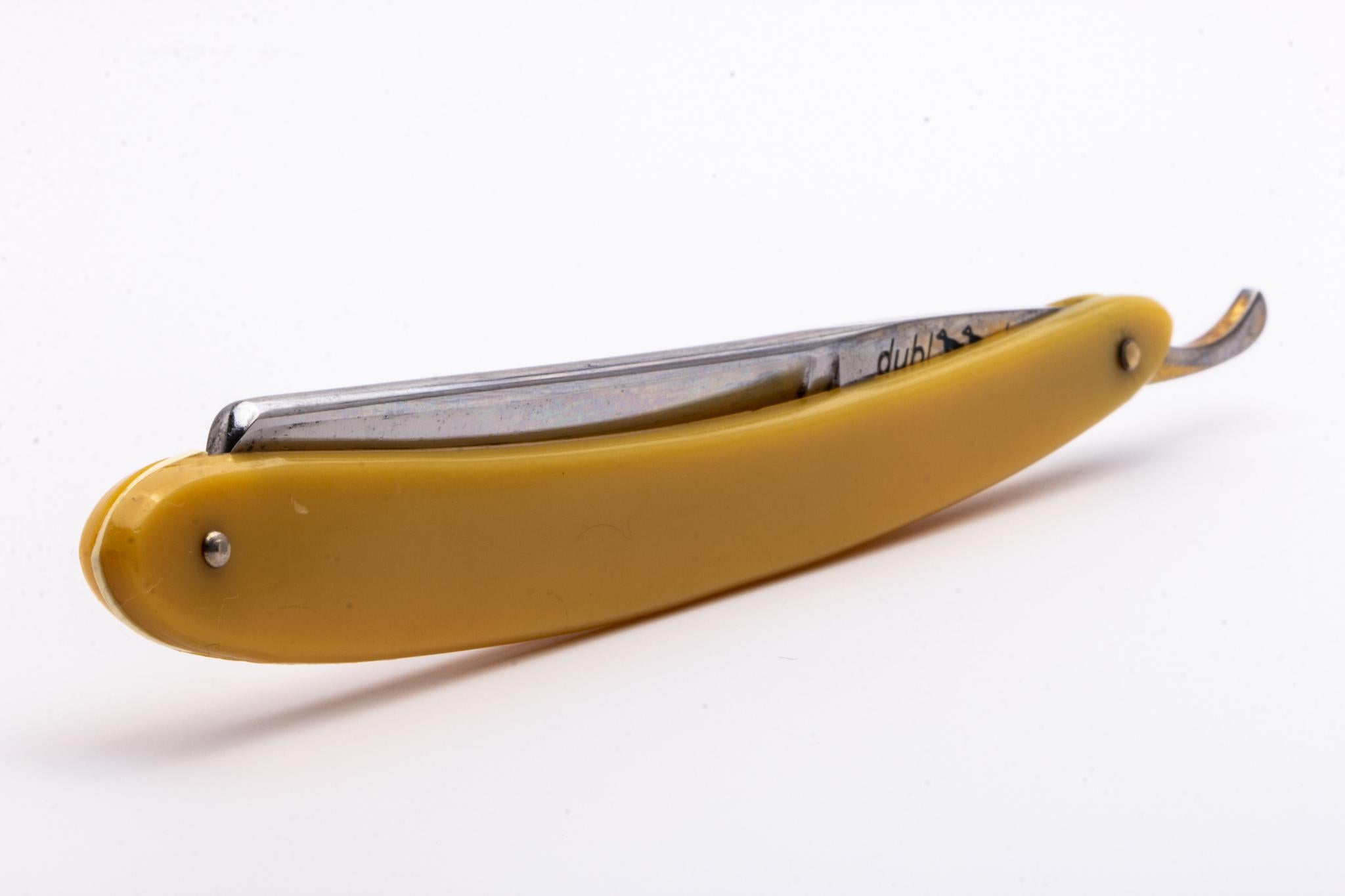 11/16" Dubl Duck Goldedge Vintage Restored Straight Razor| Solingen, G ...