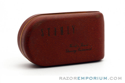 1940's Stahly Live Blade Wind-Up Vibrating DE Safety Razor Set – Razor ...