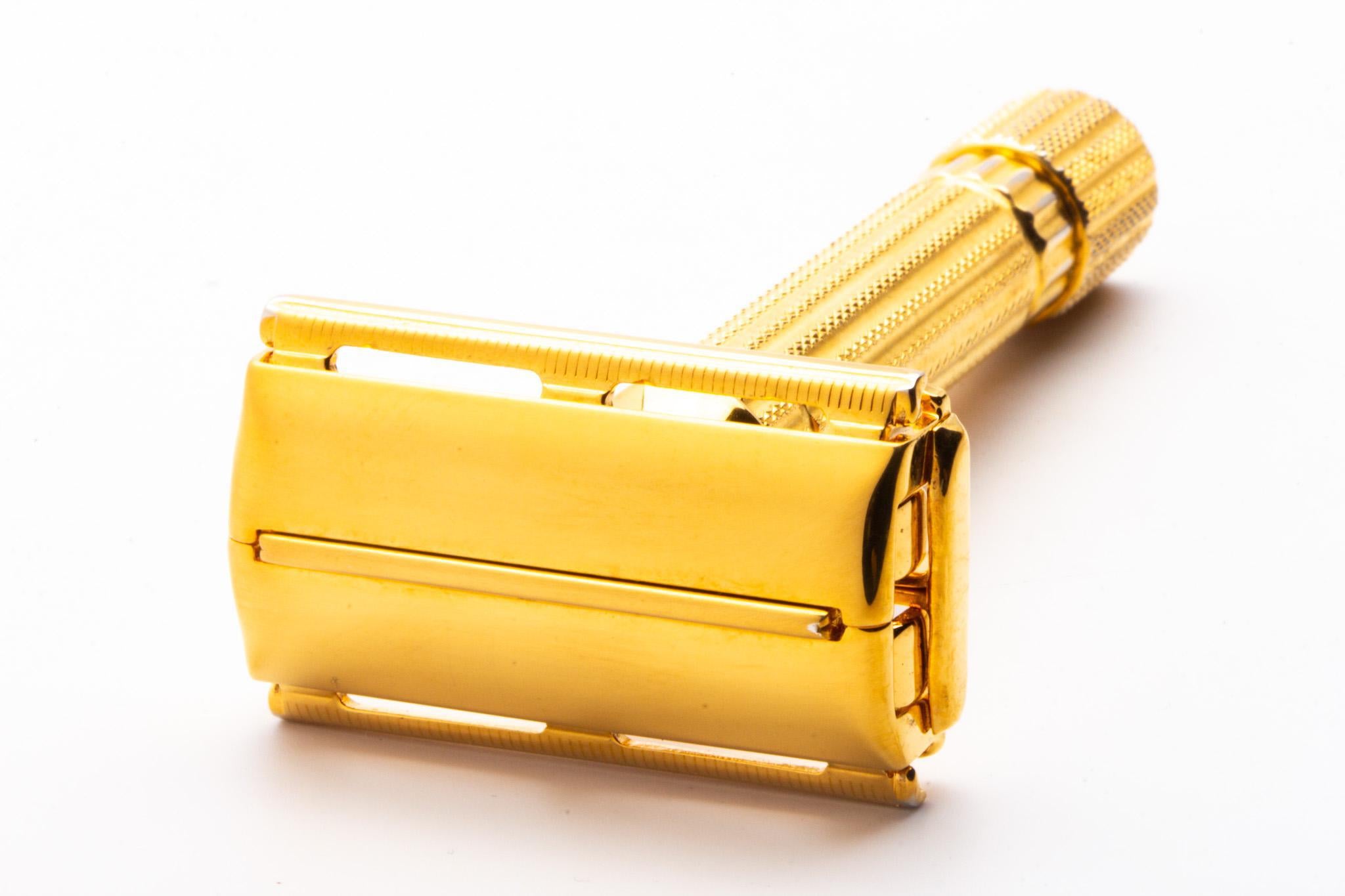1948-50 Gillette Gold Aristocrat Double Edge TTO Safety Razor | Origin ...
