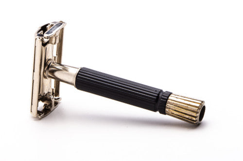 1978 Y2 Gillette Black Handle Flare Tip Super Speed Safety Razor | Fac ...