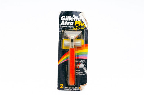 1980's Gillette Atra Plus Sport Crimson Razor - New Old Stock – Razor ...