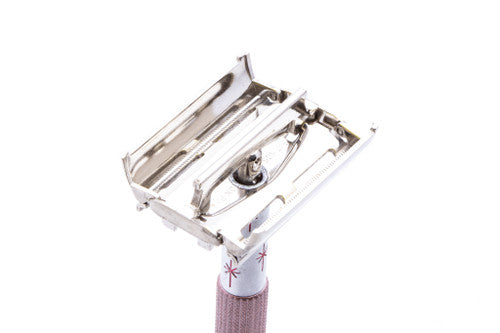 1965 Gillette K2 Pink Star Lady Gillette Double Edge Safety Razor ...