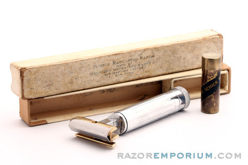 1920's Schick Type A Gold Repeating Injector Razor Set – Razor Emporium