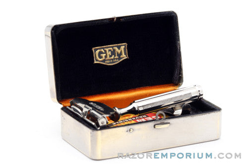 1930s Gem 1912 Damaskeene Style Single Edge Safety Razor Set – Razor ...