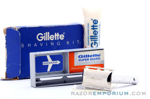 1960's Gillette British Spiral Tech Set -Swissair – Razor Emporium