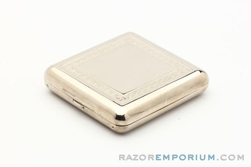 1930's Gillette NEW Deluxe Norfolk Tuckaway DE Safety Razor Set w/ Bla ...